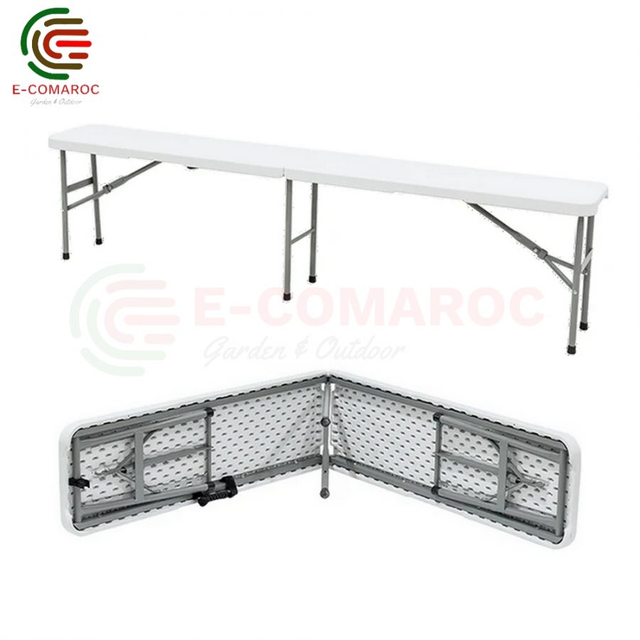 Banc Pliable PEHD 1m80 X 28 Cm X 43 Cm - E-COMAROC -Confort Et Plein ...