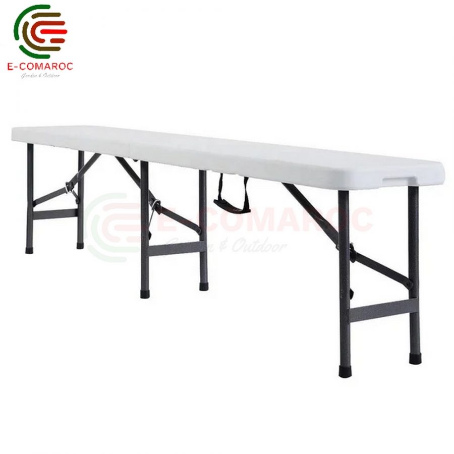 Banc Pliable PEHD 1m80 X 28 Cm X 43 Cm - E-COMAROC -Confort Et Plein ...