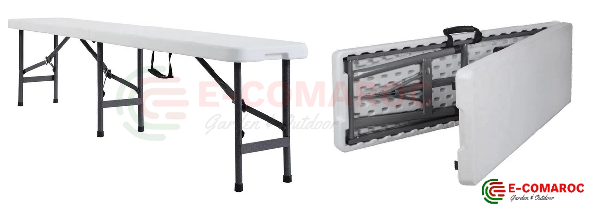 Banc Pliable PEHD 1m80 X 28 Cm X 43 Cm - E-COMAROC -Confort Et Plein ...