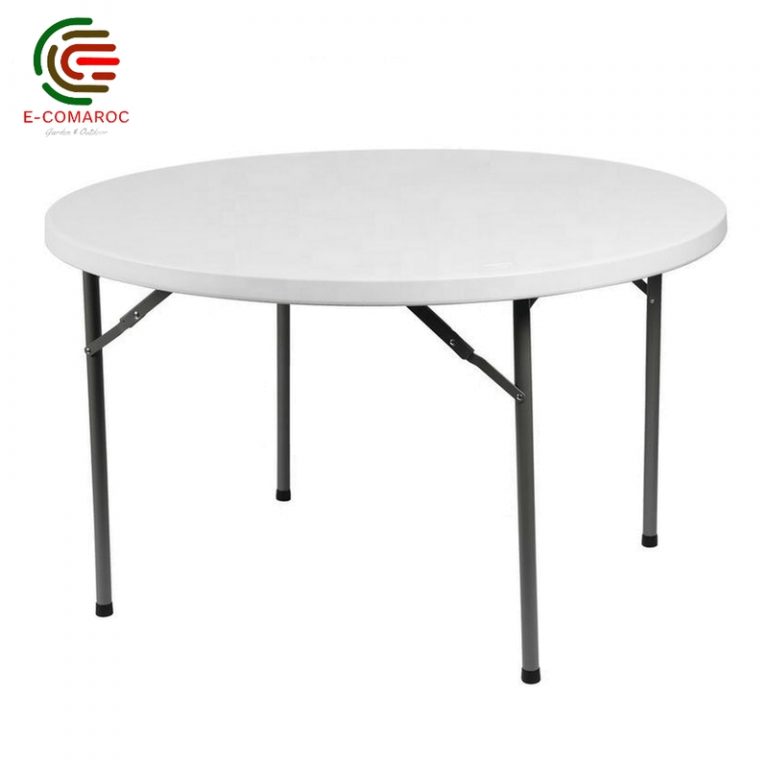Table De Reception HDPE Ronde Pliable PF-122 - E-COMAROC -Confort Et ...